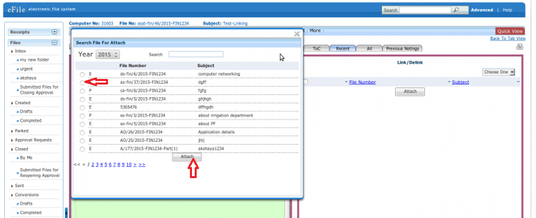 eOffice - How to work with eFile