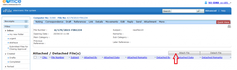 eOffice - How to work with eFile