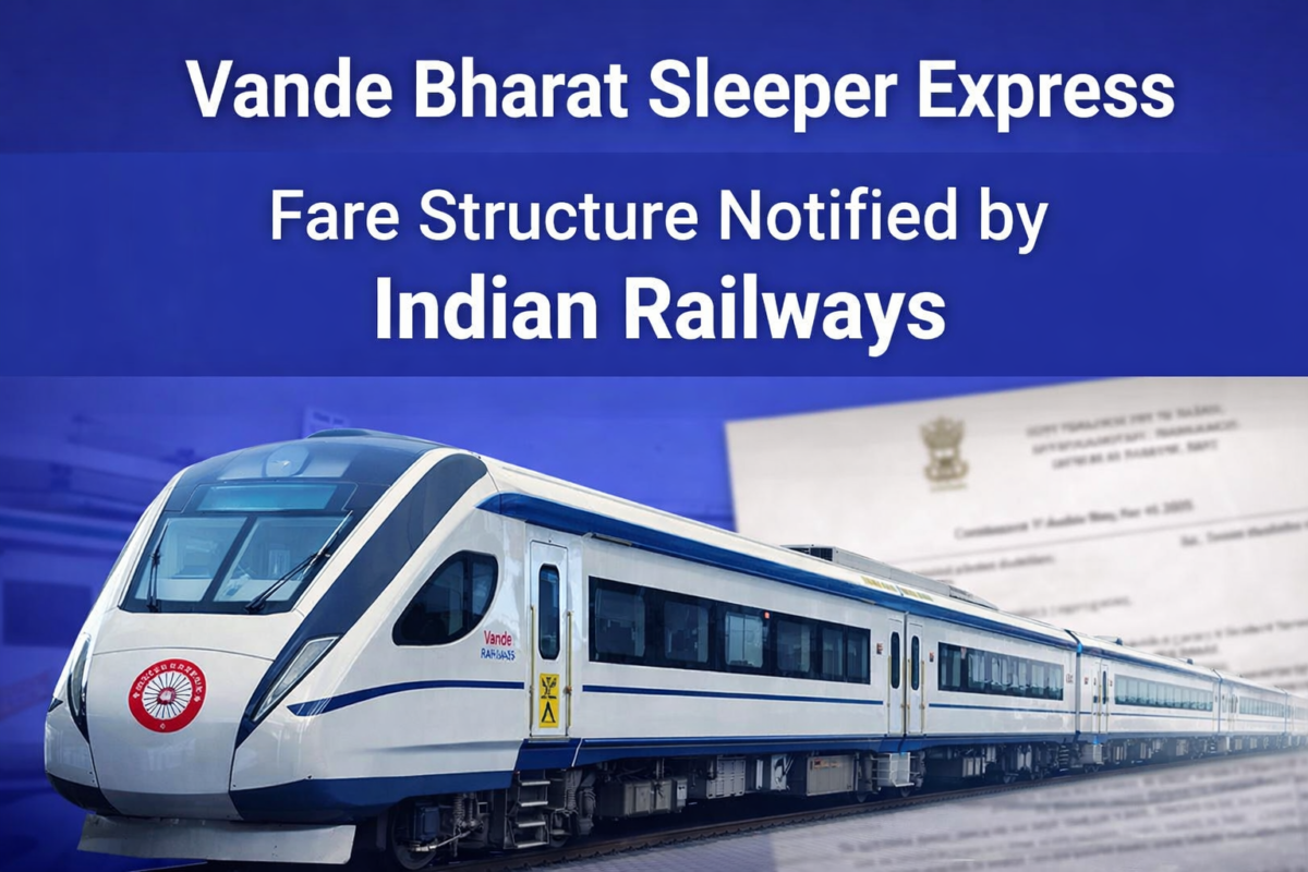 Vande Bharat Sleeper Express Fare Structure Notified by Indian Railways